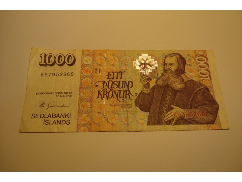 ISLAND - 1000 KRUNA - 2001
