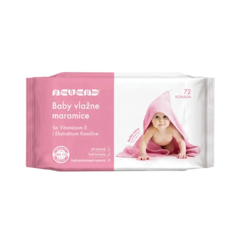 Nevena Vlažne maramice za bebe, 72 komada