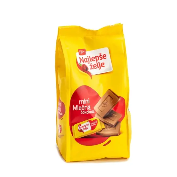 Najlepše želje Mini mlečna čokolada, 150g