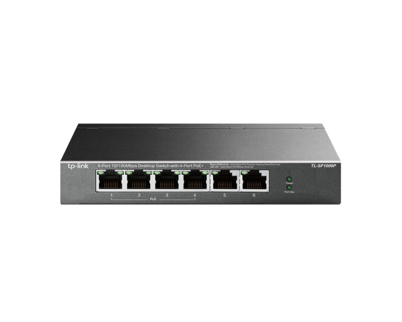 TP-LINK - TL-SF1006P PoE switch 6 porta(4 poe+2)