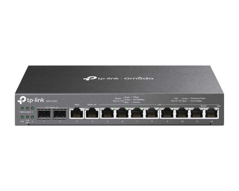 TP-LINK - ER7212PC 3U1 kontroler+VPN Firewall ruter+Poe switch