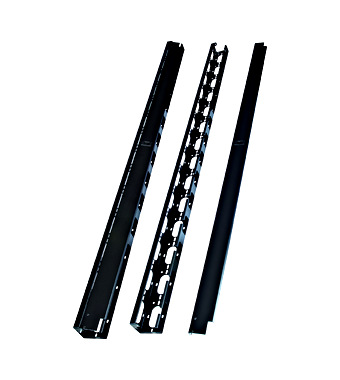 Ranžirni kanal vertikalni, set, metalni, za DT, 47U, crni
Set vertikalnih kanala za 47HU DT rack ormane, metalni - crni