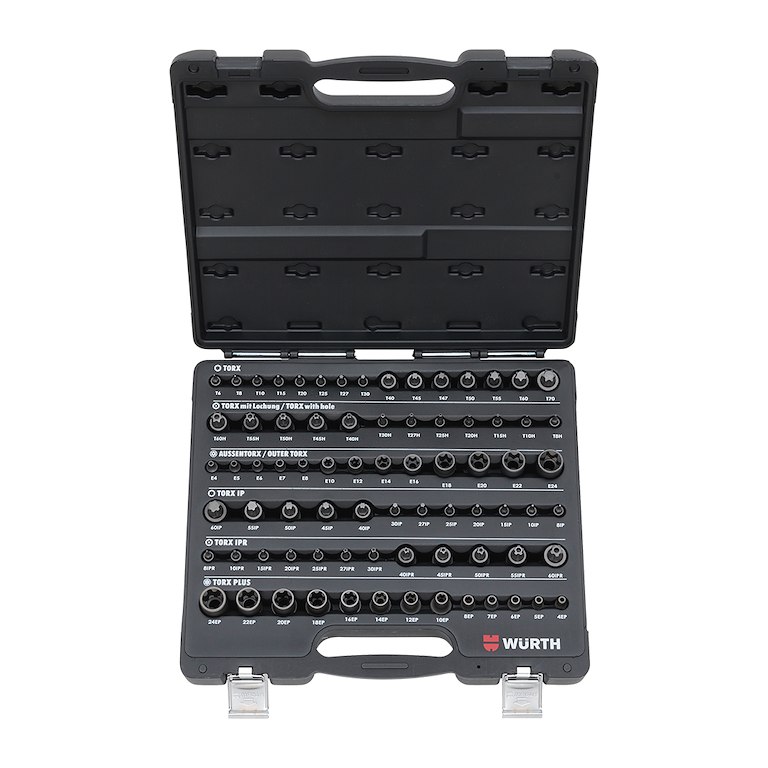 Set TORX nasadnika, 77 kom