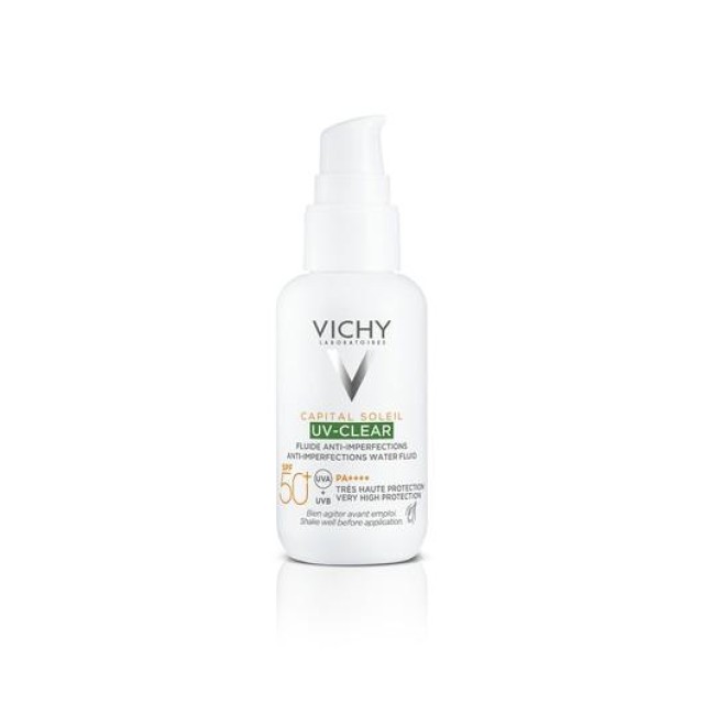 VICHY CAPITAL SOLEIL FLUID UV-CLEAR PROTIV NEPRAVILNOSTI SPF50+ 40ML