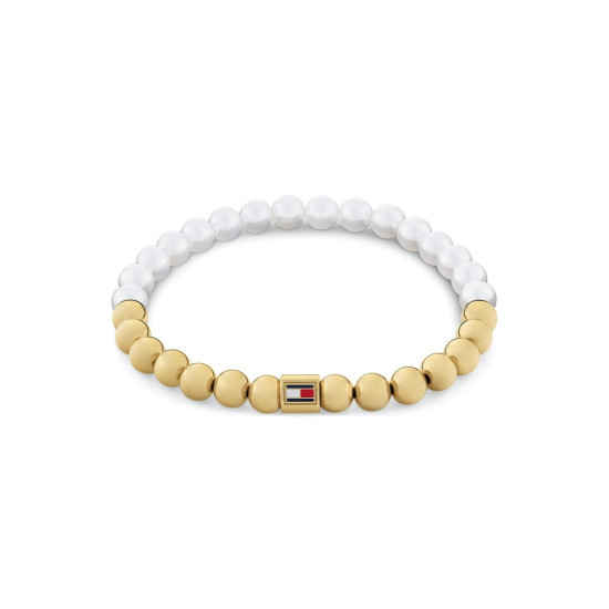 Tommy Hilfiger 2780962 narukvica Gold Tone Stainless Steel White Pearl