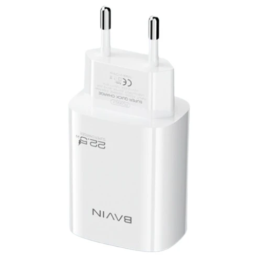 Bavin punjač 22.5w Usb A + kabl Micro bela