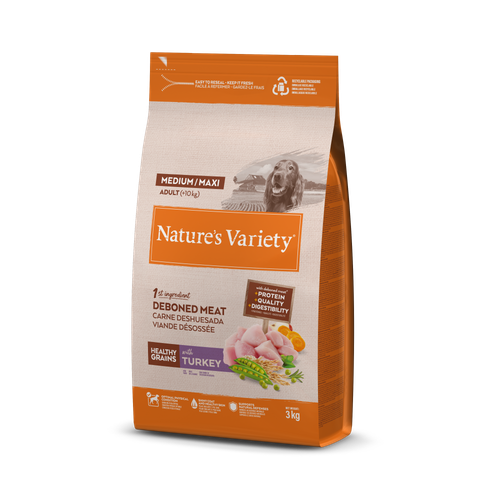 Nature's Variety Dog Healthy Grains Medium Adult Turkey 3kg