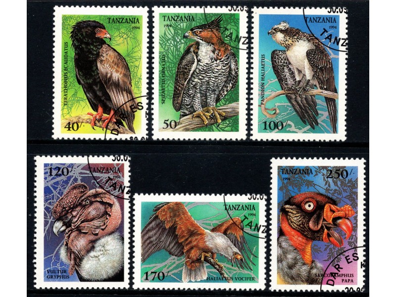 Tanzania 1994. Fauna, Ptice