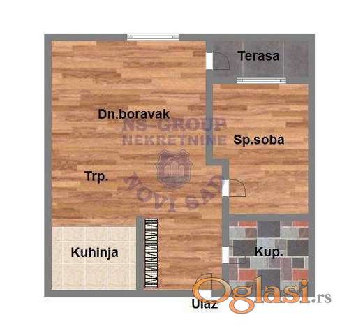 Dvosoban - 44m2 - Petrovaradin