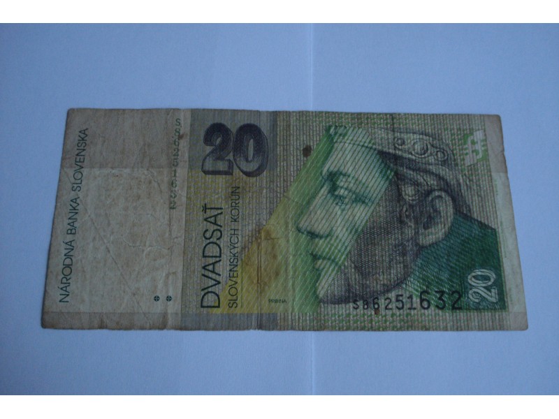 SLOVAČKA - 20 KRUNA - 2004