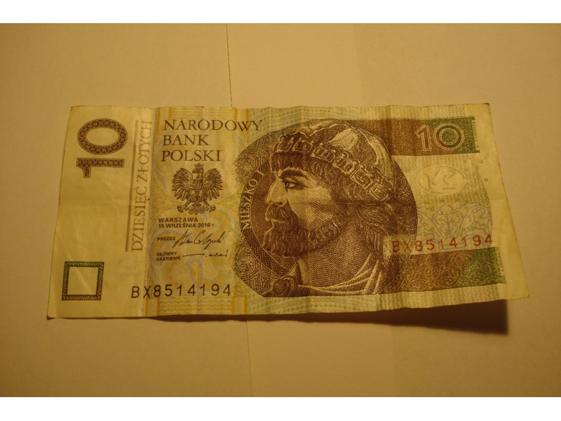 POLJSKA - 10 ZLOTA - 2016