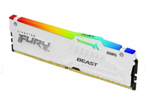 Kingston DDR5 16GB 5600MHz CL40 DIMM FURY Beast White RGB XMP KF556C40BWA-16
