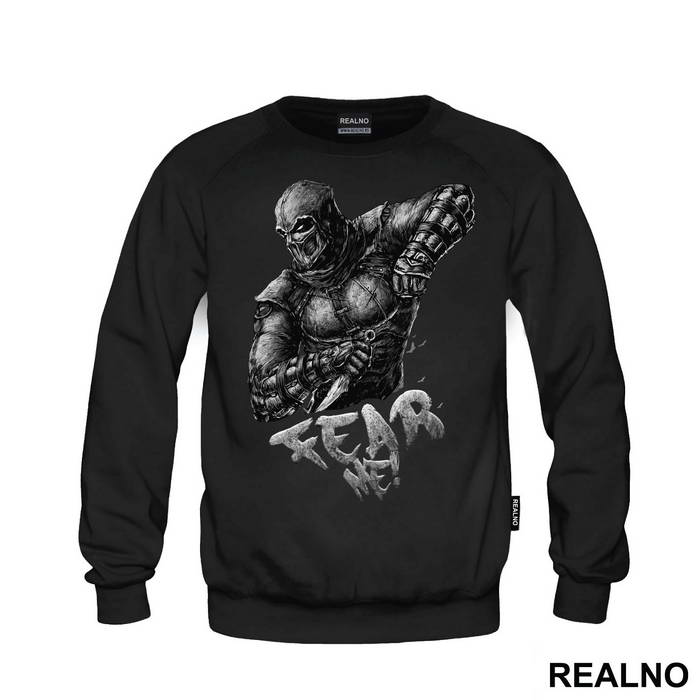 OUTLET - CRNI DUKS BEZ KAPULJAČE MUŠKI MODEL VELIČINE XL - MORTAL KOMBAT
