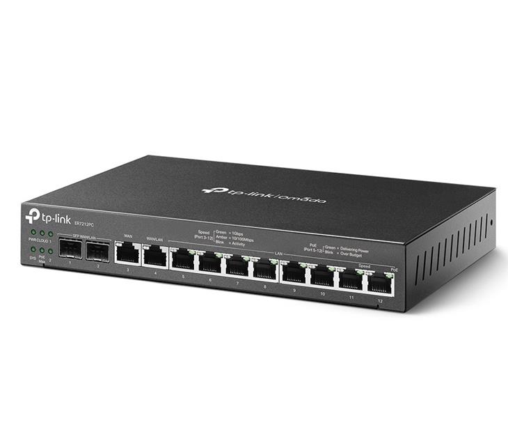 TP-LINK ER7212PC 3U1 kontroler+VPN Firewall ruter+Poe switch