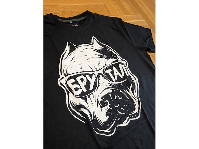 Crna Pitbull Marlon Brutal majica - L, XL, XXL, XXXL