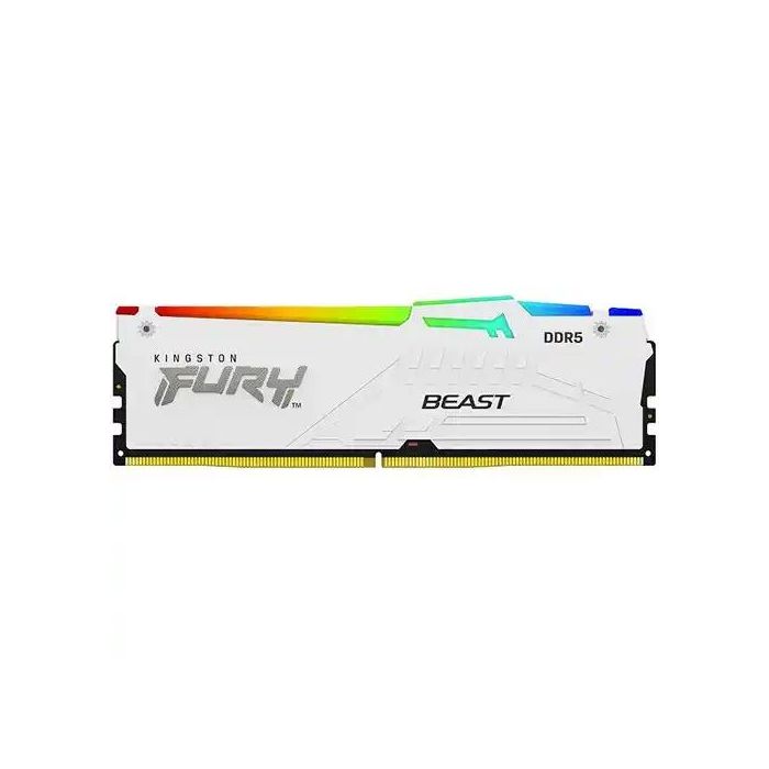 Memorija DDR5 16GB 5600MHz FURY Beast White RGB KF556C40BWA-16