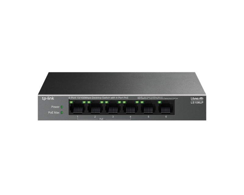 TP-LINK LS106LP 6-port 10/100mbps Desktop switch