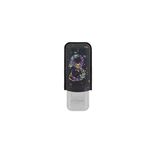 Futrola za 2 cigare ST Dupont DRAGON BLACK/CHROME