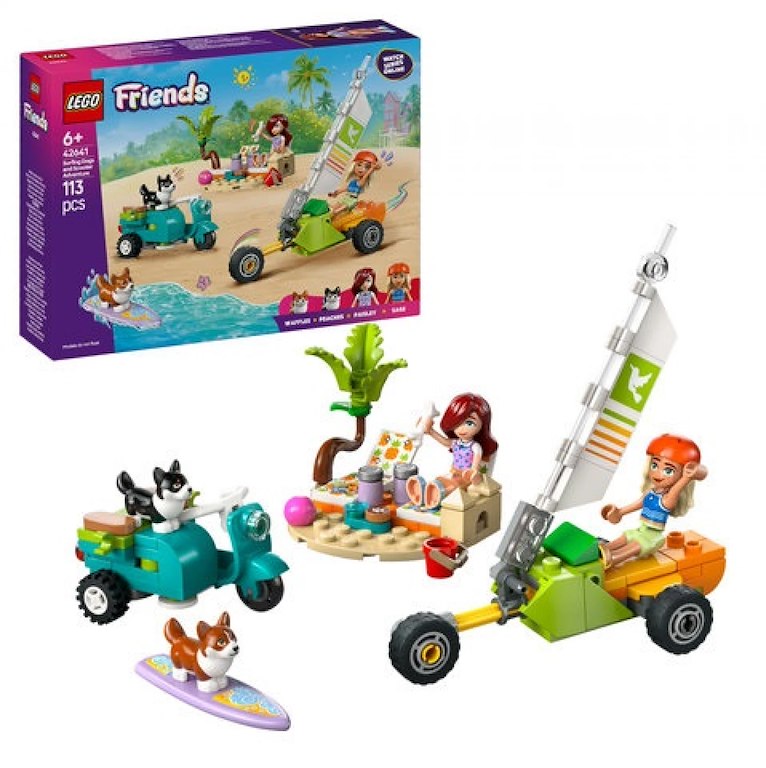 LEGO FRIENDS SURFING DOGS AND SCOOTER ADVENTURE