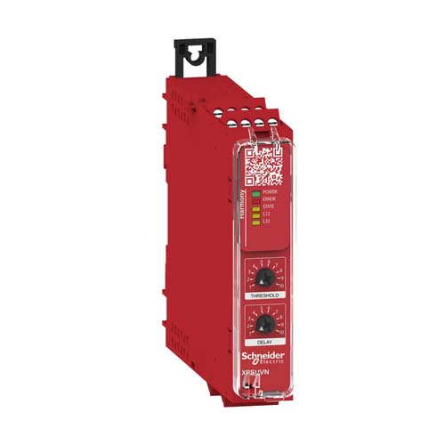 SE safety module Harmony XPS zero speed monitoring with time delay 24V AC or DC screw