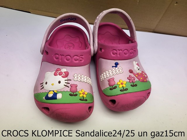 CROCS KLOMPICE Sandalice24/25 un gaz15cm