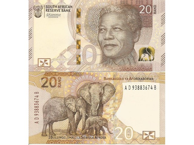 South Africa 20 rand 2023. UNC