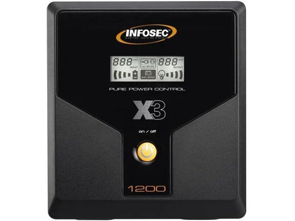 Infosec UPS X3 EX 1200 LCD USB FR/SCHUKO