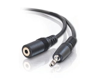 E-GREEN Kabl audio 3.5mm – 3.5mm M/F (produžni) 3m crni
