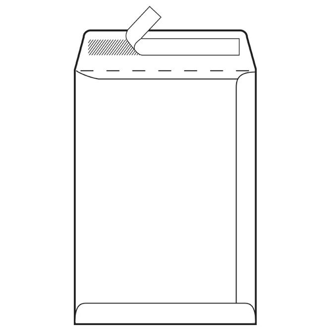 Koverta 250x353 B4 samol.bela