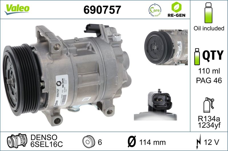 Kompresor, klima-uređaj VALEO 690757