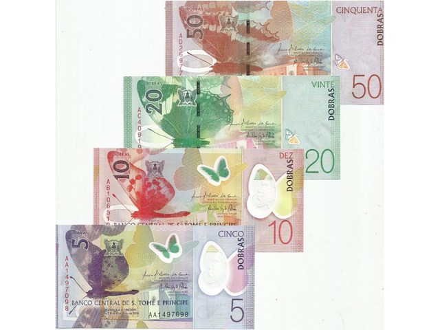 Sao Tome e Principe 5 - 10 - 20 - 50 dobras 2016/18 UNC