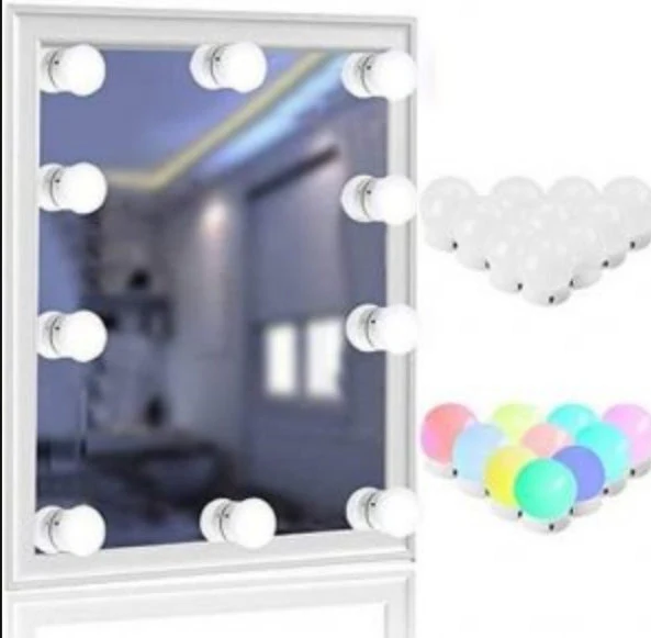 NOVO! Led RGB Lampe Sijalice Za Ogledalo Plus Daljinski Vise Boja
