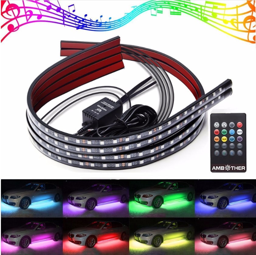Led RGB traka podno osvetljenje 2x60cm + 2x90cm