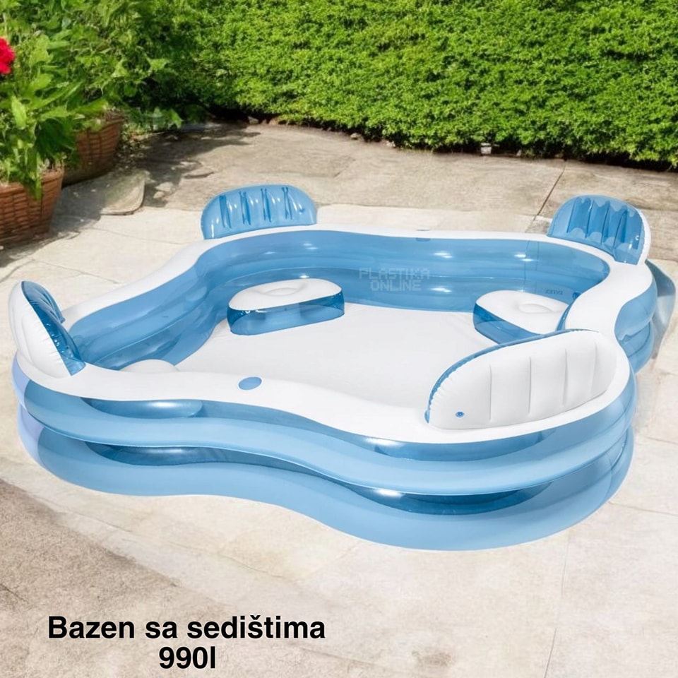 Bazen sa sedištima-2.29m x 2.29m x 0.66m