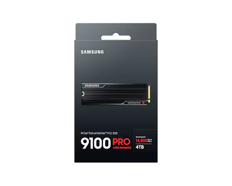 SAMSUNG 4TB M.2 NVMe MZ-VAP4T0CW 9100 Pro Heatsink Series