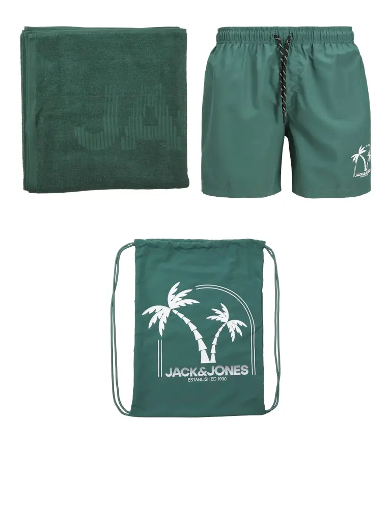 Jack & Jones Muški set za plažu 12278729, Zeleni