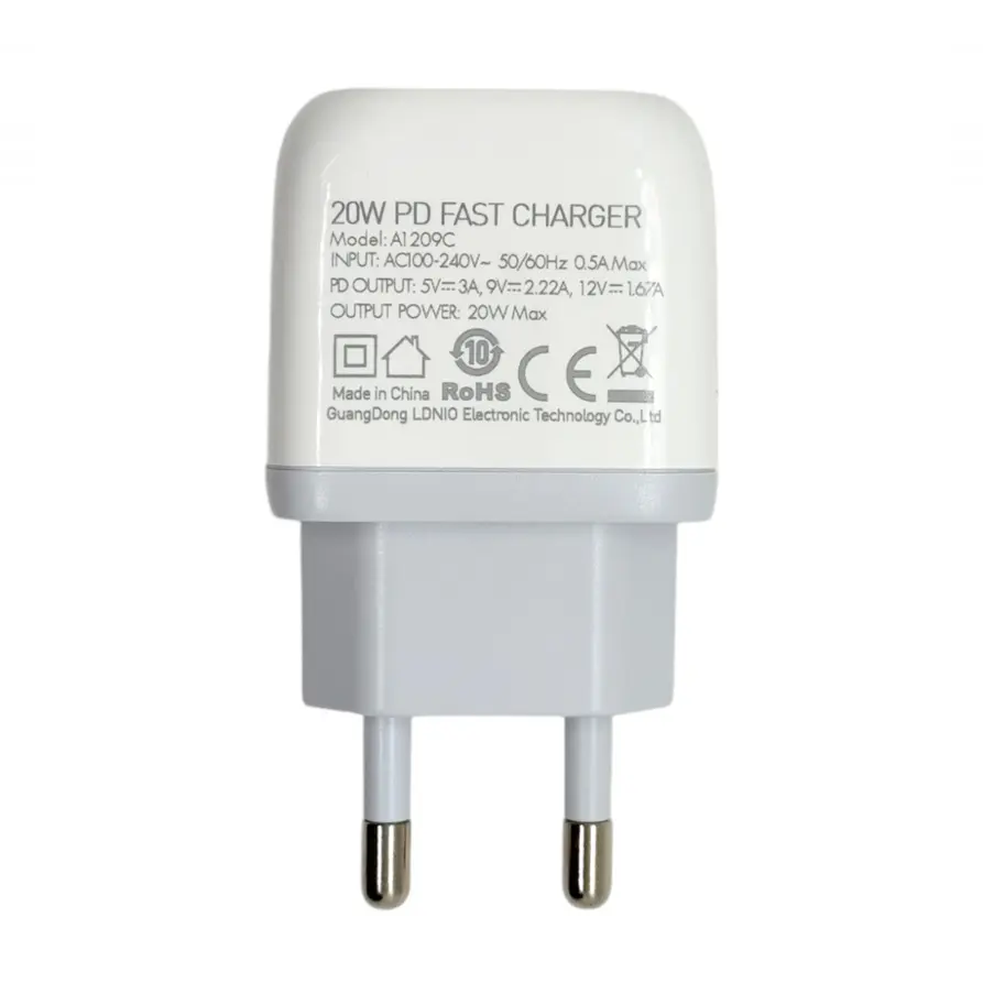 Ldnio Punjač A1209C PD, 20W, Sa Type C na iPhone kablom, Beli
