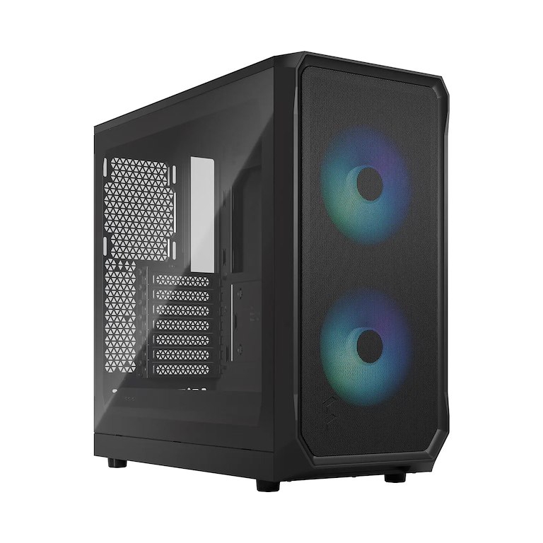 FRACTAL DESIGN Midi Kućište Focus 2 RGB TG Clear Tint, Crno