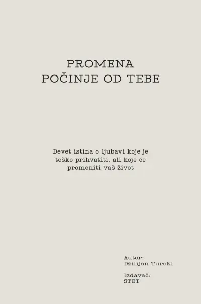 Promena počinje od tebe