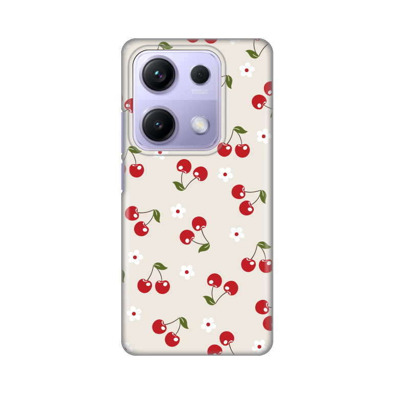 Zastitna silikonska maska (futrola) PRINT - Xiaomi Redmi Note 14s Cherry and Flowers