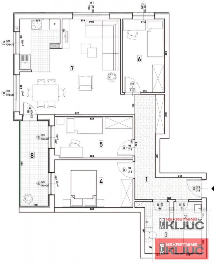 SOMBORSKI BULEVAR, 87m2, Četvorosoban sa pdv, Izgradnja