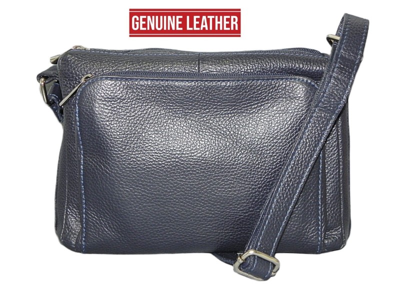 **GENUINE LEATHER**italijanska kožna tašna-kao nova