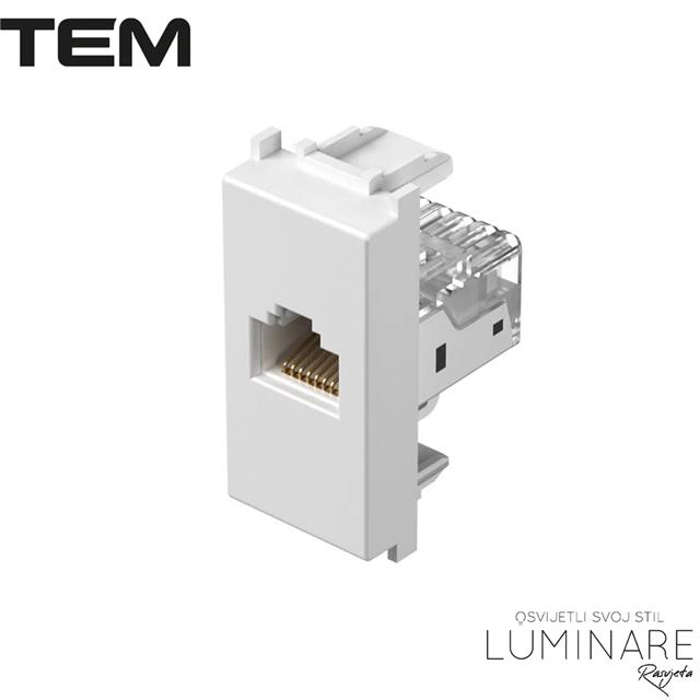 Uticnica modularna, za 1 RJ45 modul, 86x86mm