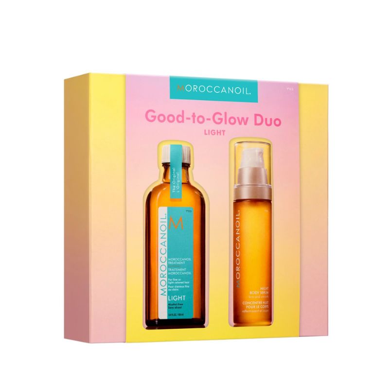 Moroccanoil Good to Glow Duo set za kosu i telo LIGHT