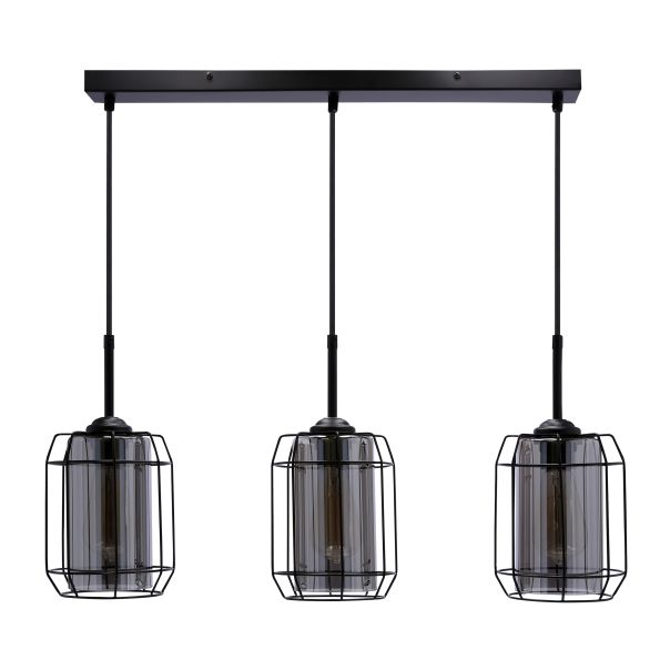 Jonera Viseća Lampa Crna 3x40W E27