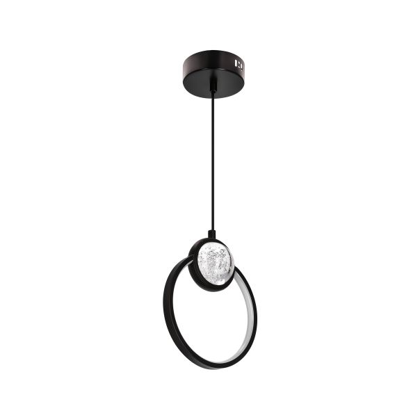 Lacrima Viseća Lampa Crna 15W LED 3000K
