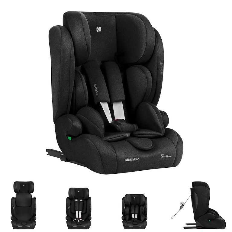 Kikka Boo i-Cross Isofix i-Size auto sedište 76-150cm crna