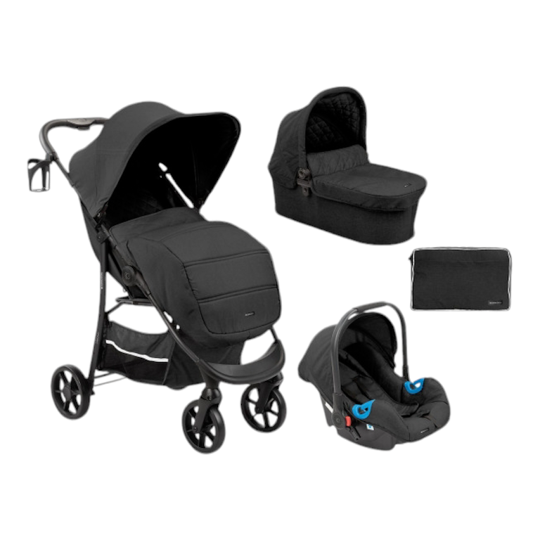 Kikka Boo kolica za bebe SELINA premium set 3u1 Black