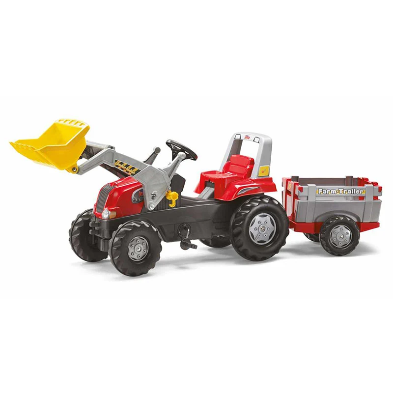 Traktor Na Pedale RollyJunior RT Sa Prikolicom I Utovarivačem