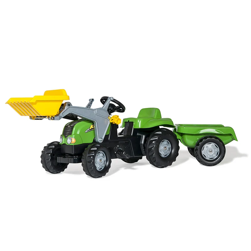 Traktor Na Pedale RollyKid-X Sa Prikolicom I Utovarivačem